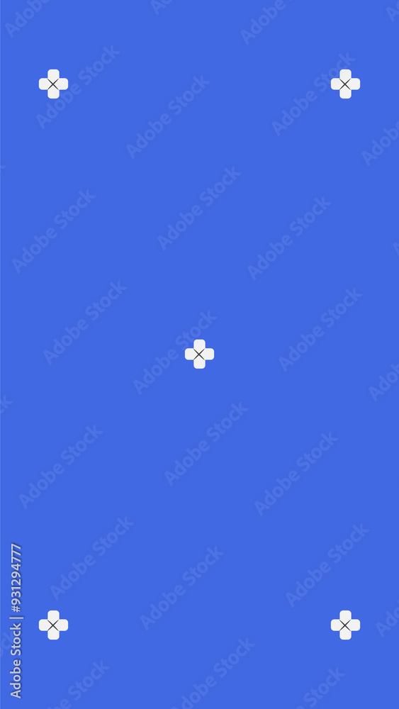 Blue screen background, VFX motion tracking markers. Blue screen ...