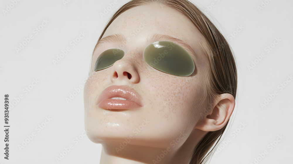 Seaweed Eye Mask Product Shot. The image features the eye mask ...