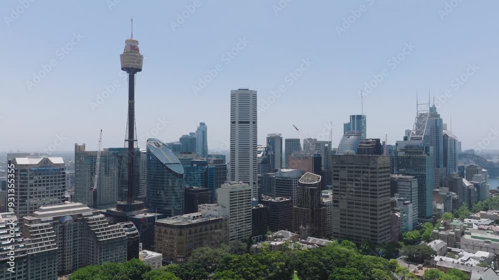 Drone footage showcasing iconic landmarks in Sydney, Australia: the ...