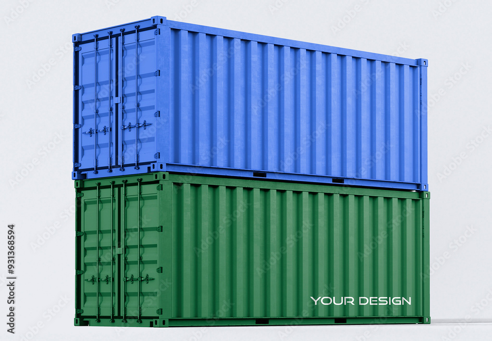Shipping Container Mockup Stock Template | Adobe Stock