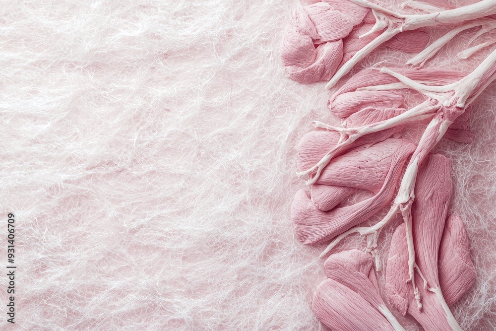 Digital representation of skeletal muscles illustrating movement and ...