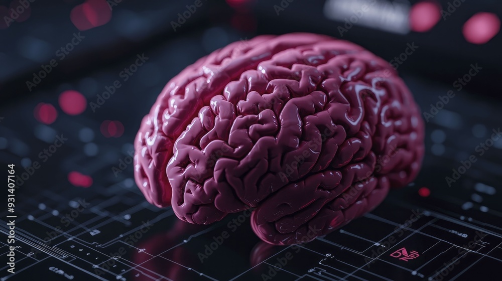 A cutting-edge holographic display of the human brain showcases ...