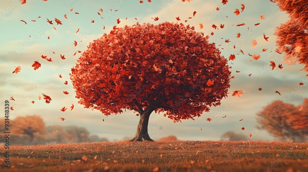 Alzheimer s Brain Tree A Digital of Memory Decay Stock Illustration ...