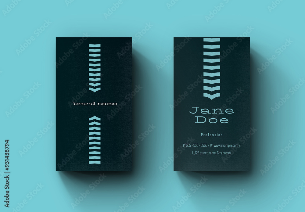 Minimal Personal Business Card Layout Stock Template | Adobe Stock