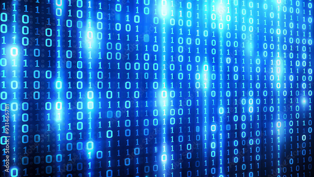 Sleek futuristic blue background with digital lines and glowing tech ...