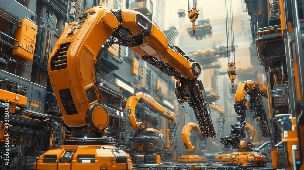 AI-Powered Autonomous Construction Robots: Robots building structures ...