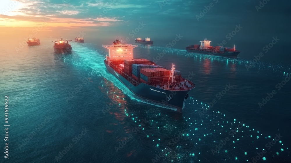 AI-Controlled Autonomous Maritime Freight Systems: Ships transporting ...