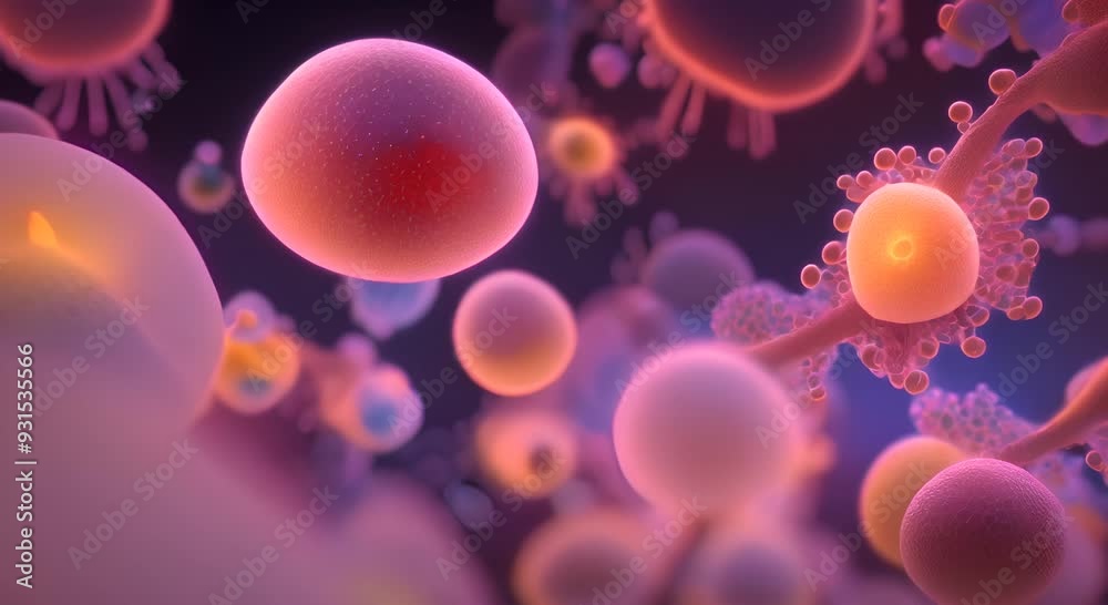 An immunofluorescence animation highlighting the formation of ...