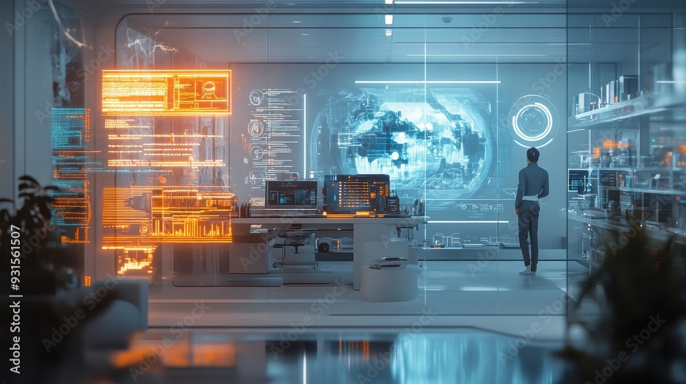 Futuristic Workspaces with AI-Driven Collaboration Tools: A modern ...