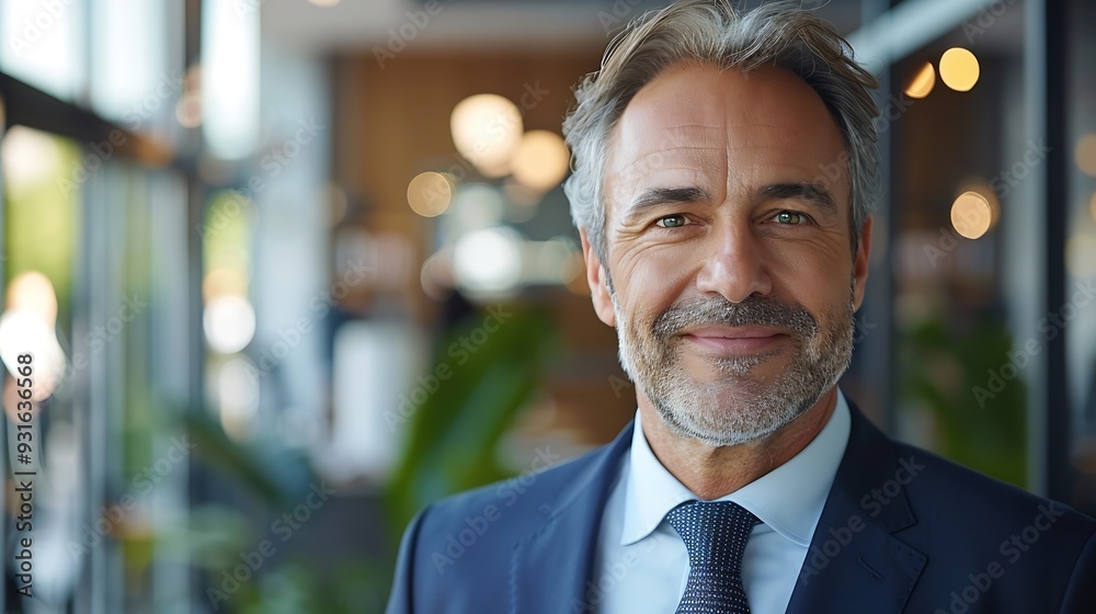 Happy middle aged older professional business man smiling mature ...