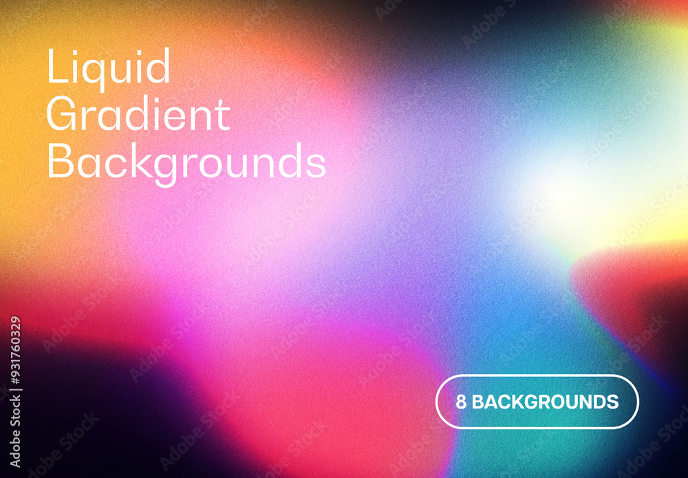Abstract Gradient Backgrounds Mockup Stock Template | Adobe Stock
