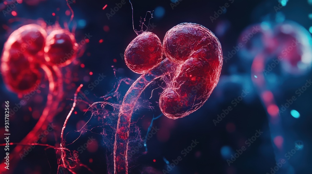 This visual representation illustrates the vital function of kidneys ...