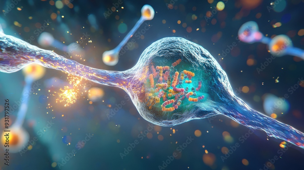 Neurotransmitters are actively crossing the synaptic gap, facilitating ...