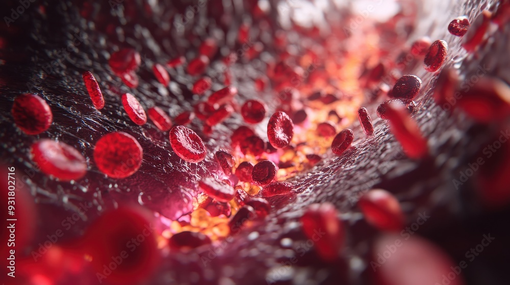 Platelets gather and clump together to create a blood clot inside a ...