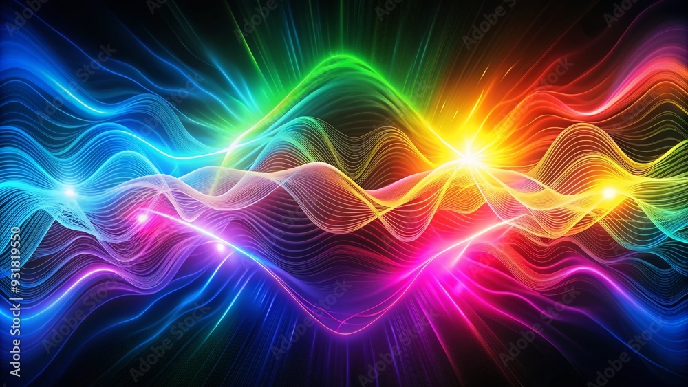 Chromatic Pulse: Electric colors, gradient overlays, and pulsating ...