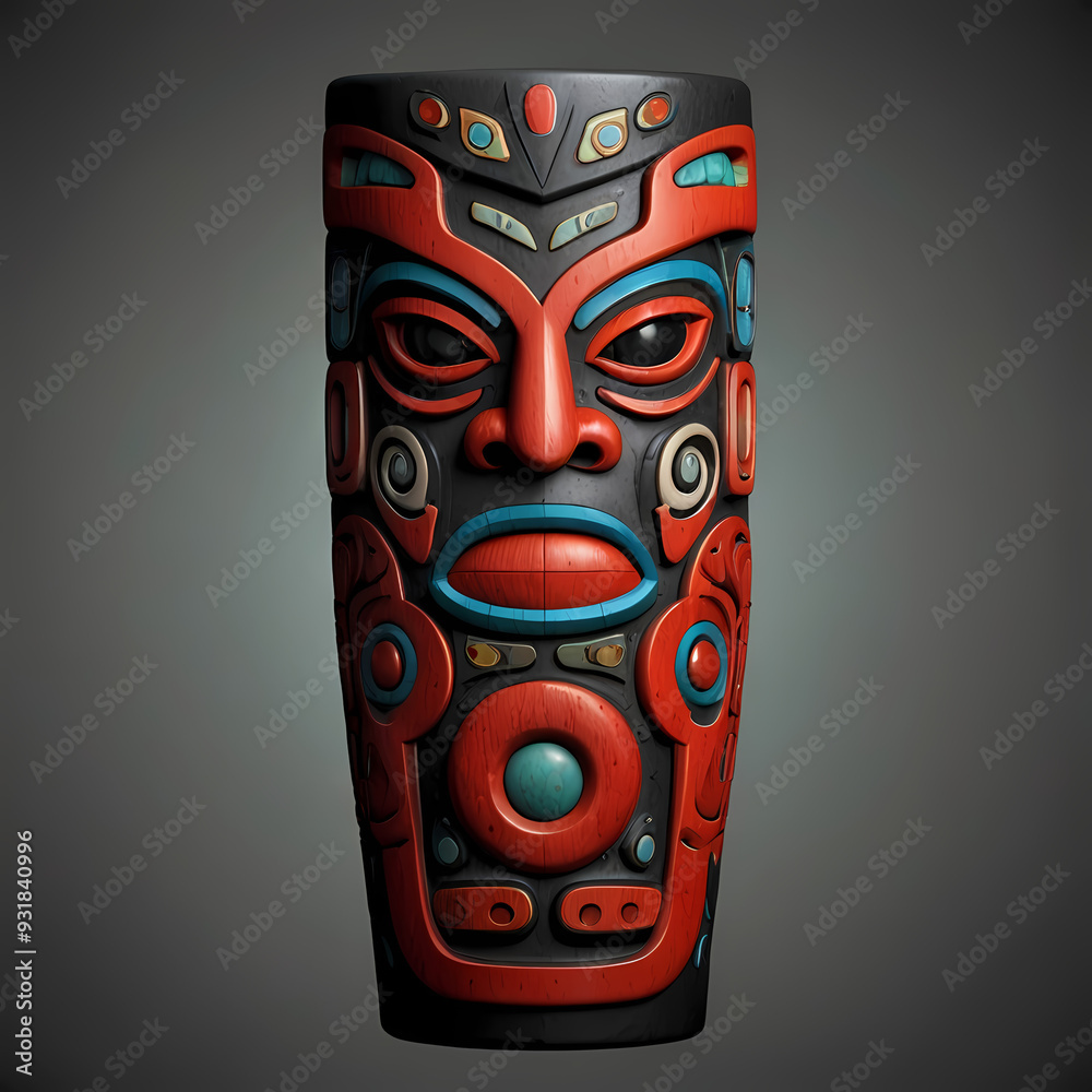 totem, pole, art, totem pole, frown, native, canada, wood, culture ...