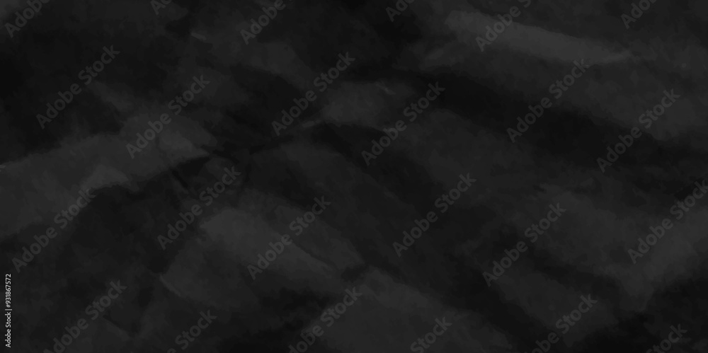 Vector Dark black crumpled old paper background. black cracked texture ... Vector Dark black crumpled old paper background. black cracked texture ...