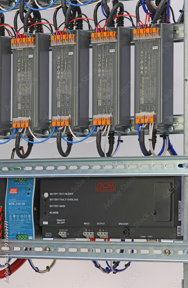 An PCM uninterruptible power supply installed in an electrical ...