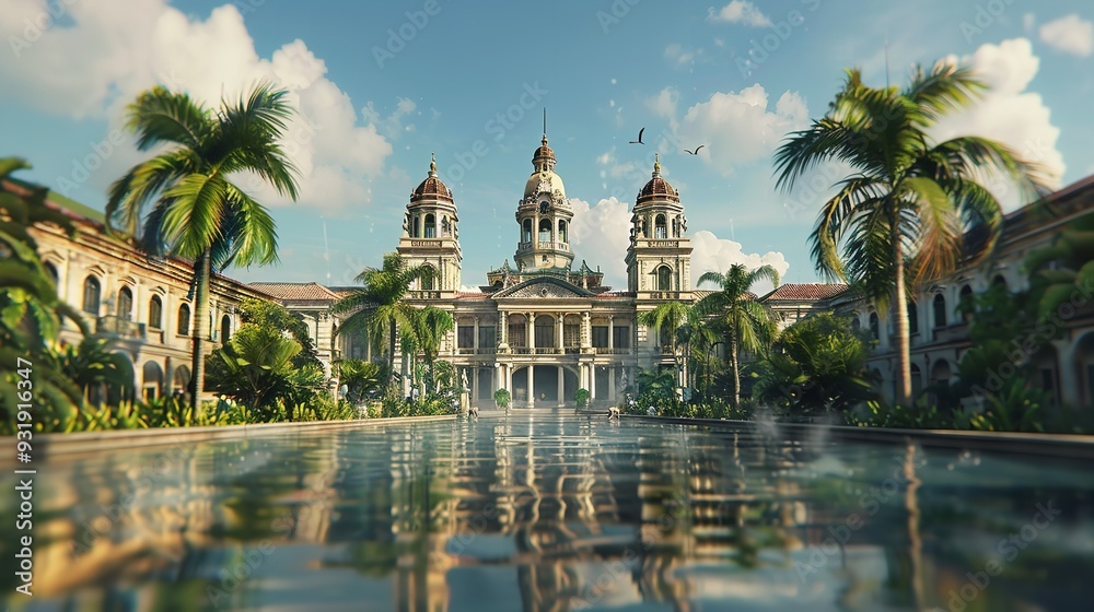 Manila Historical Landmarks Intramuros, Rizal Park, and C Stock ...