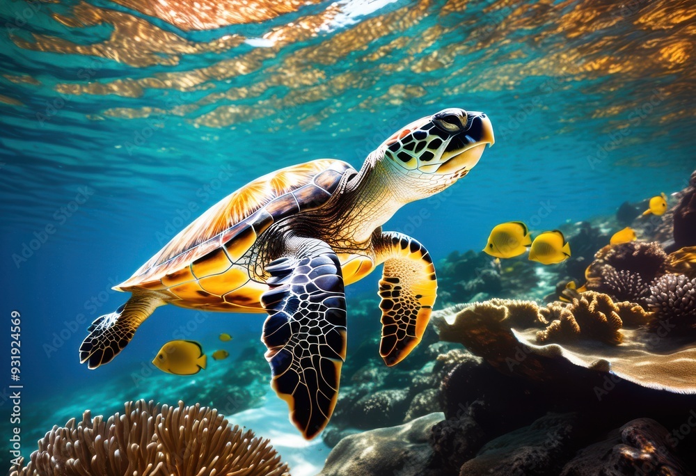 vibrant turtle shell patterns underwater colorful designs textures ...