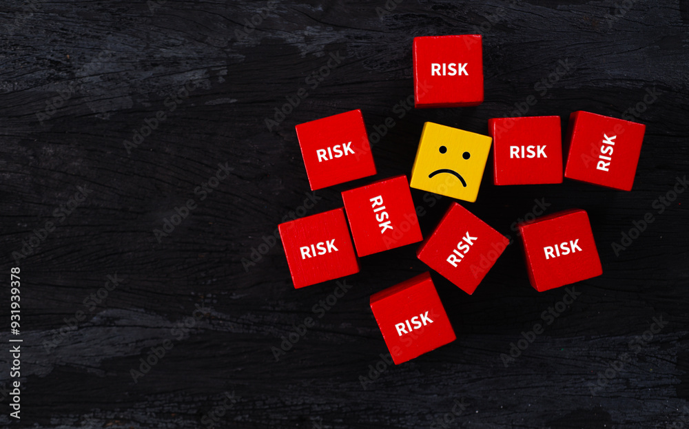 Extreme risk management uncertainty concept, stress and frustration ...