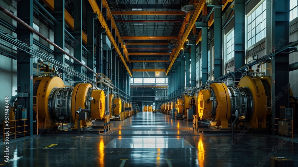 Hydroelectric power station photo inside the building Stock ...