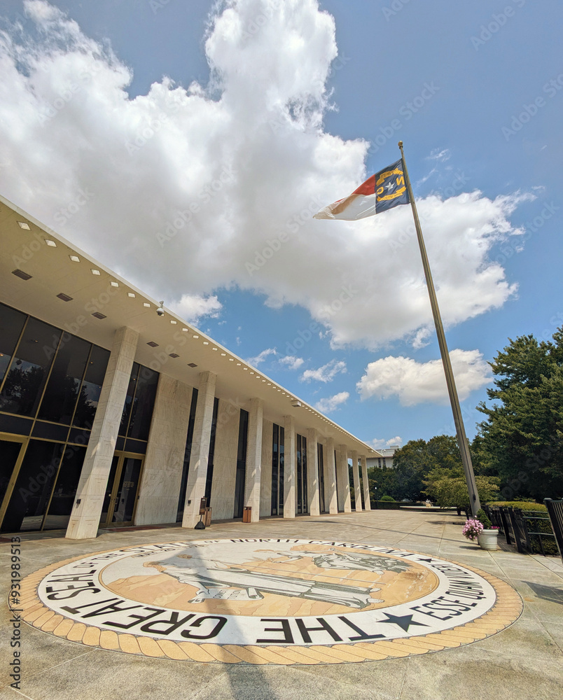 Raleigh, NC - USA - 8-16-2024: The State Legislative building in ...