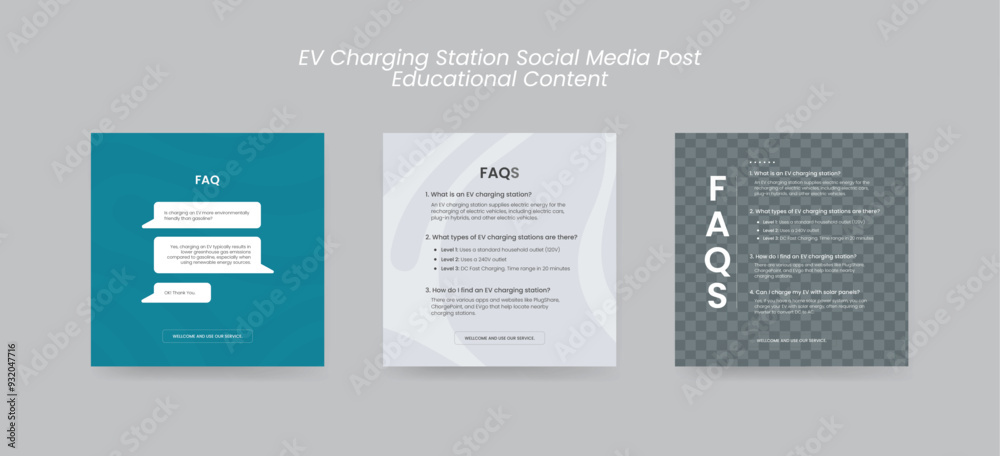 EV charging station social media post, Instagram post for ev charging ...