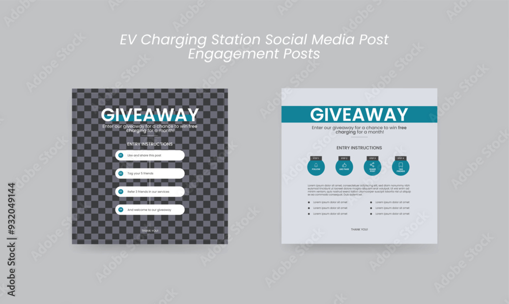 EV charging station social media post, Instagram post for ev charging ...