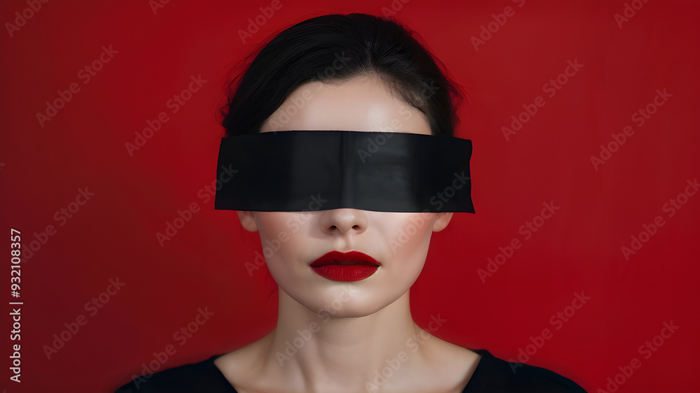 Black Censorship Bar Covering Eyes for Surveillance Privacy Protection ...
