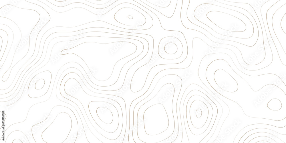 White simple topography design with slim stroke vector format ...