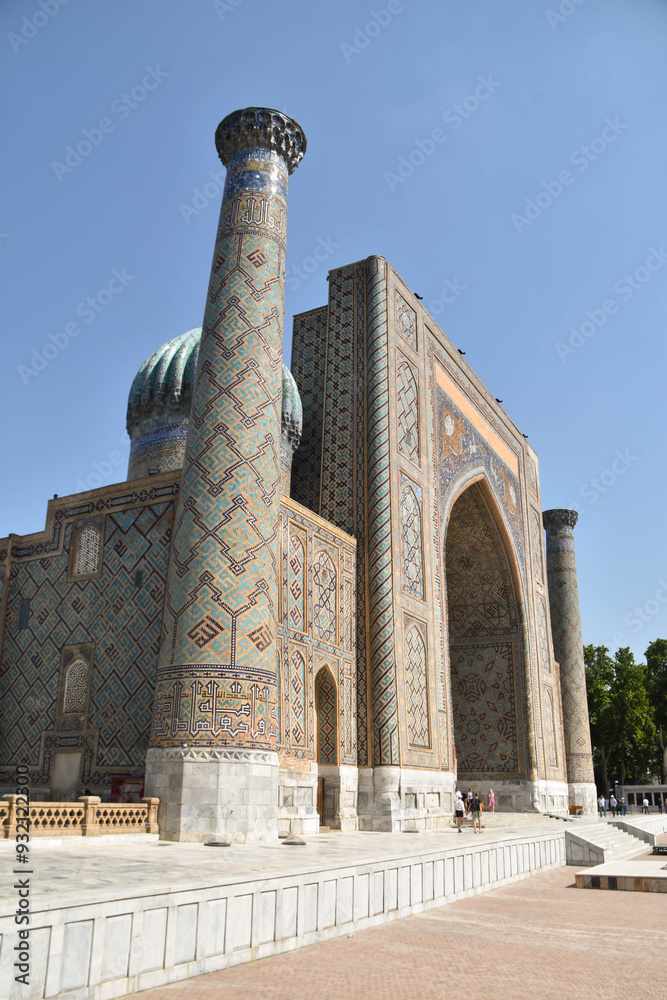 SherDor Madrasah at Registan Square in Samarkand. Stock Photo | Adobe Stock SherDor Madrasah at Registan Square in Samarkand. Stock Photo | Adobe Stock