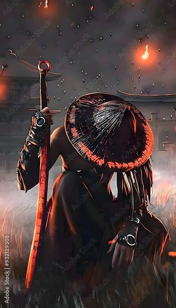 japanese characters, ninja, mysterious hero, night hero, knight ...