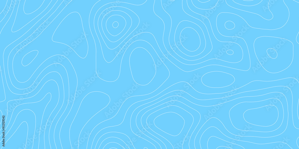 sky blue simple topography design with slim stroke vector format ...