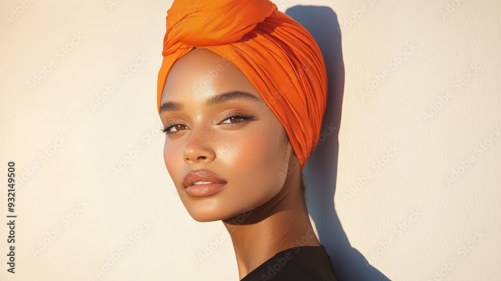 Elegant Somali Fashion Model in Modern Attire Poses Gracefully as ...