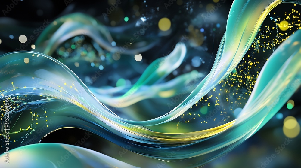Abstract visualization of the circular economy emphasizing resource ...