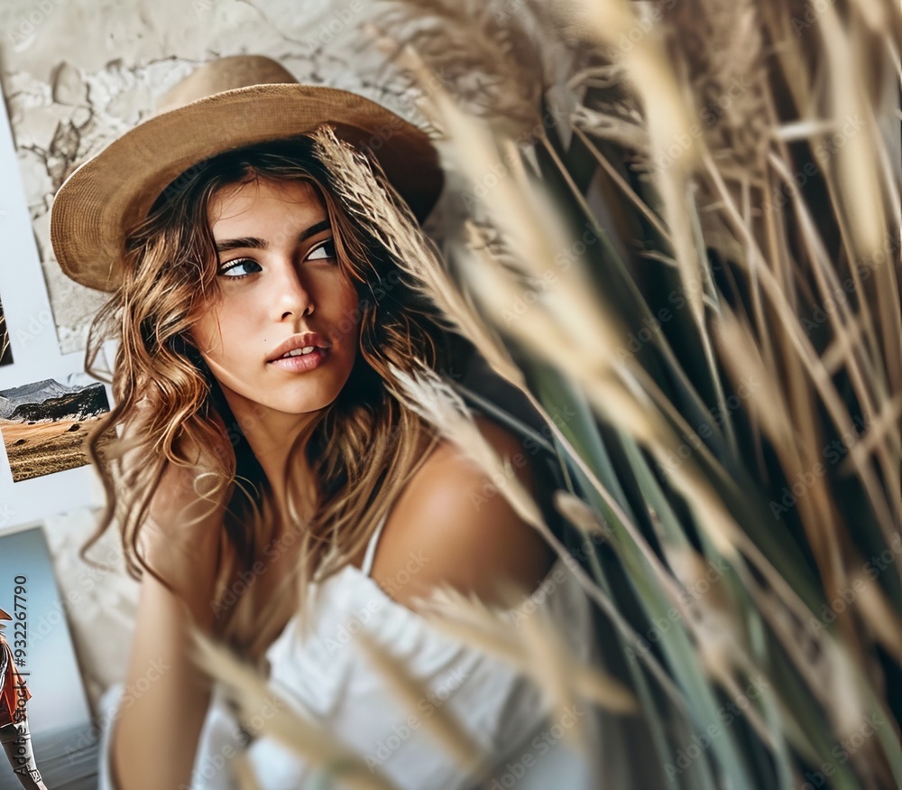 Elegant collage photography layout mockup, showcasing multiple images ...