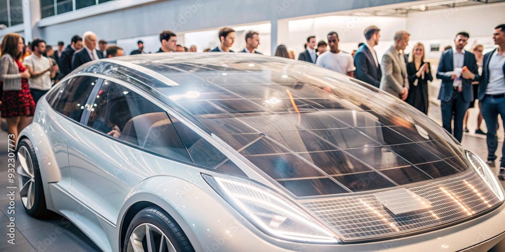 Unveiling the Future: Solar-Powered Concept Car Delights Audience. A ...