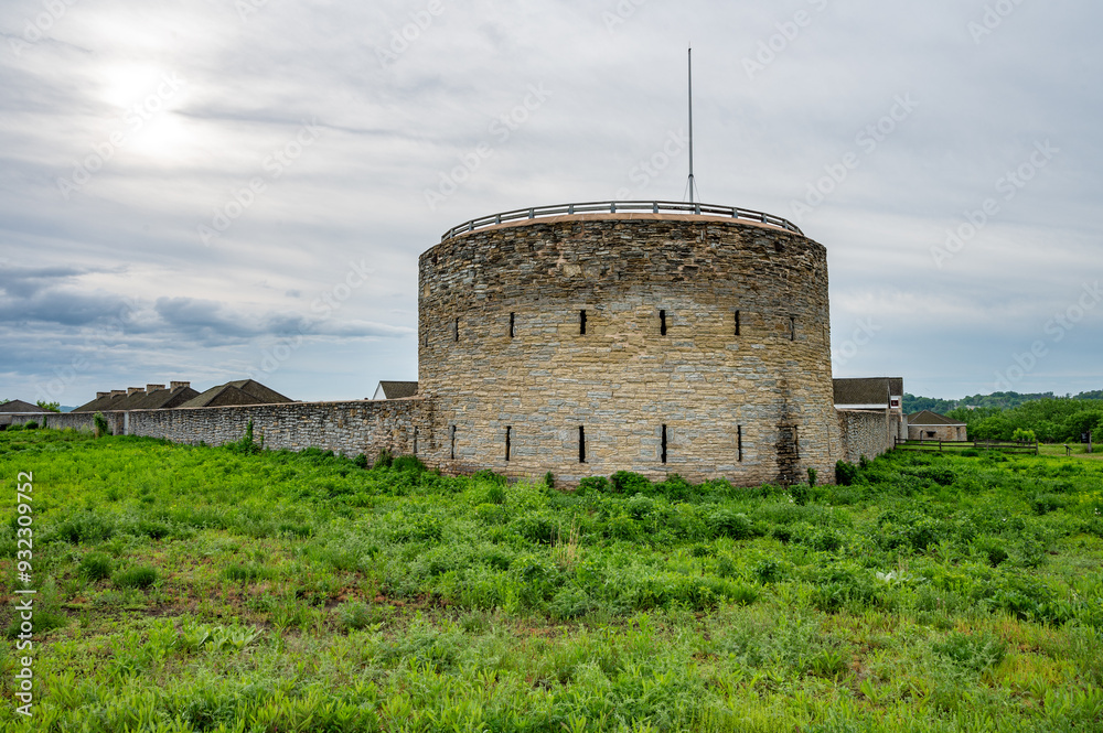 Round Tower at Historic Fort Snelling Stock Photo | Adobe Stock