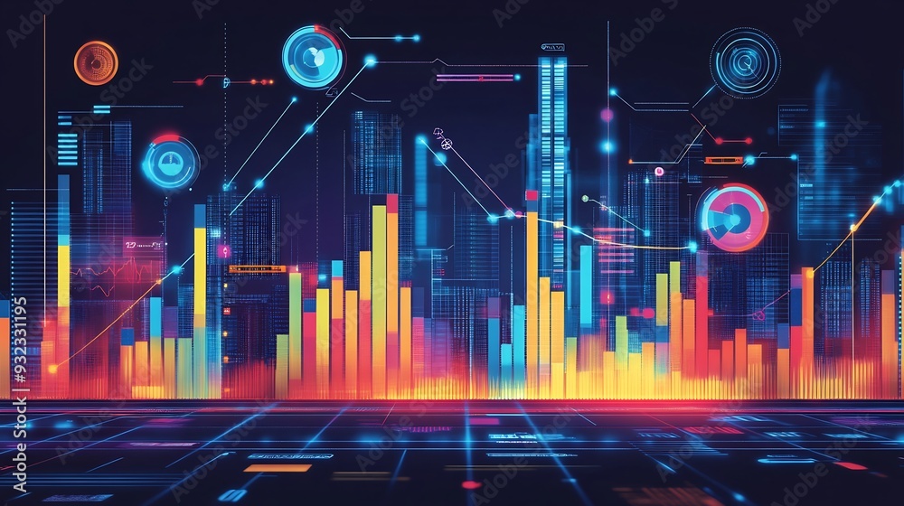 Dynamic infographic depicting the strategic alignment of business ...