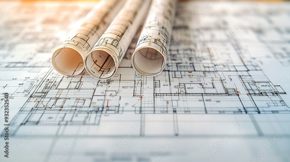 Detailed architectural plan for a construction project focusing on site ...