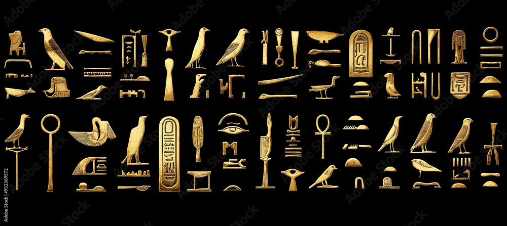 Ancient Egyptian Hieroglyph Drawings – Authentic Egyptian Symbols and ...