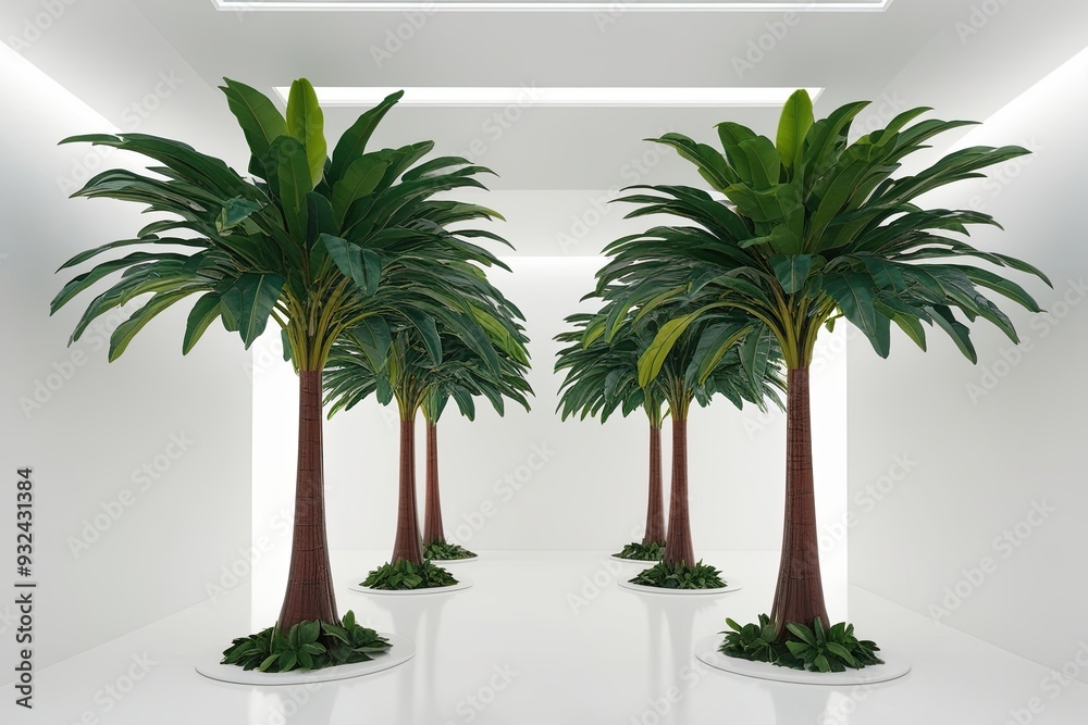 Stunning 3D Visualization of Tropical Michelia Alba Trees in a Luminous ...