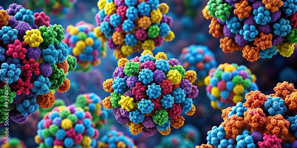 Imaginary electron microscope captures a vivid faux color image of mRNA ...