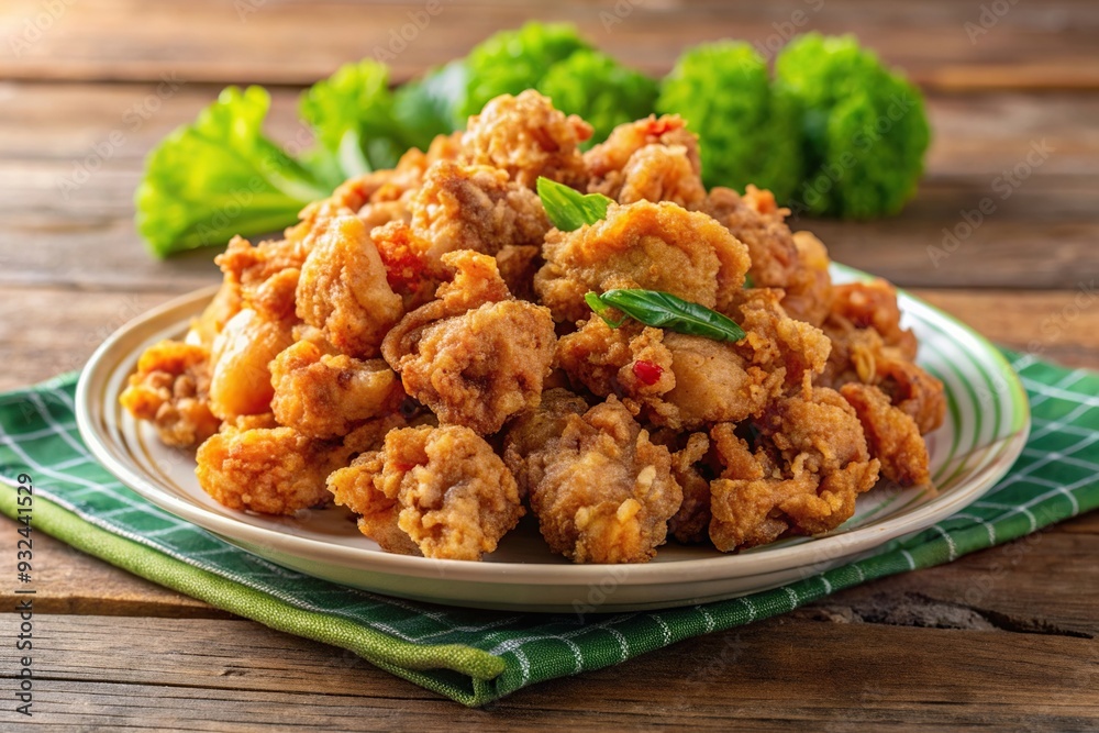 Photo of a plate filled with crispy chicharon bulaklak a Filipino ...