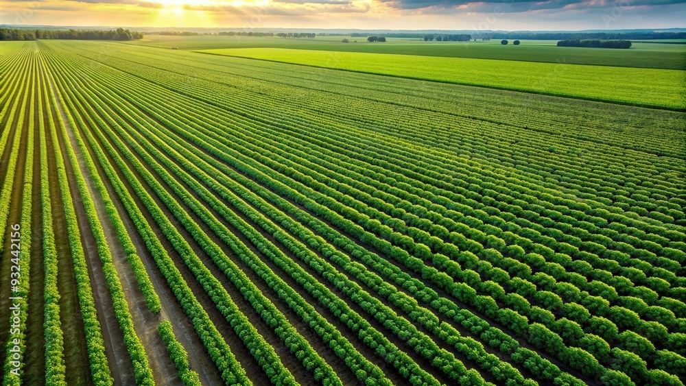 growth, soybean farming, organic farming,weed, field, aerial ...