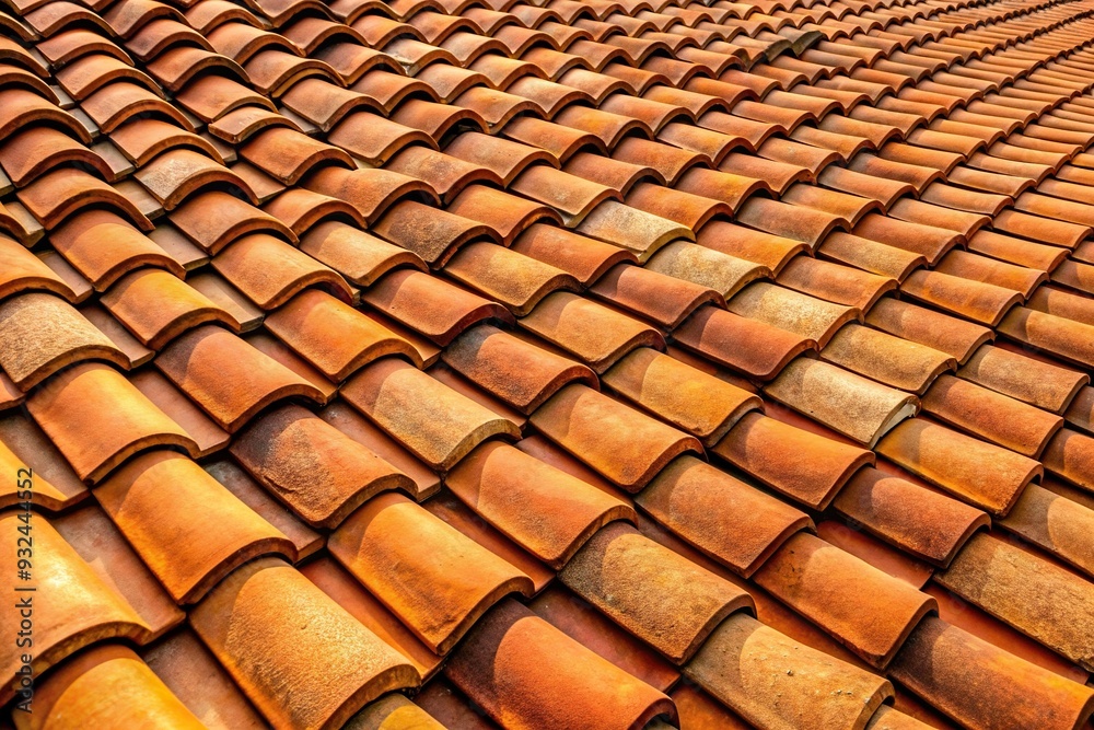 Real clay shingle roof tile background pattern at a tilted angle, roof ... Real clay shingle roof tile background pattern at a tilted angle, roof ...