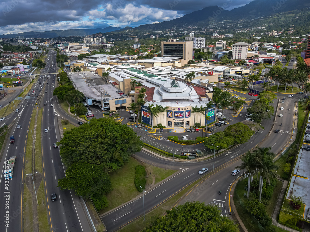 Escazu, San José, Costa Rica - 08 08 2024: Aerial view of the Massive ...
