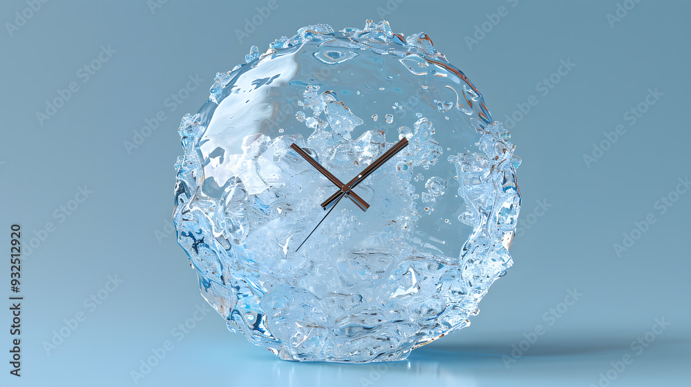 Time like water, a concept. Water dripping into a watch glass. Creative ...