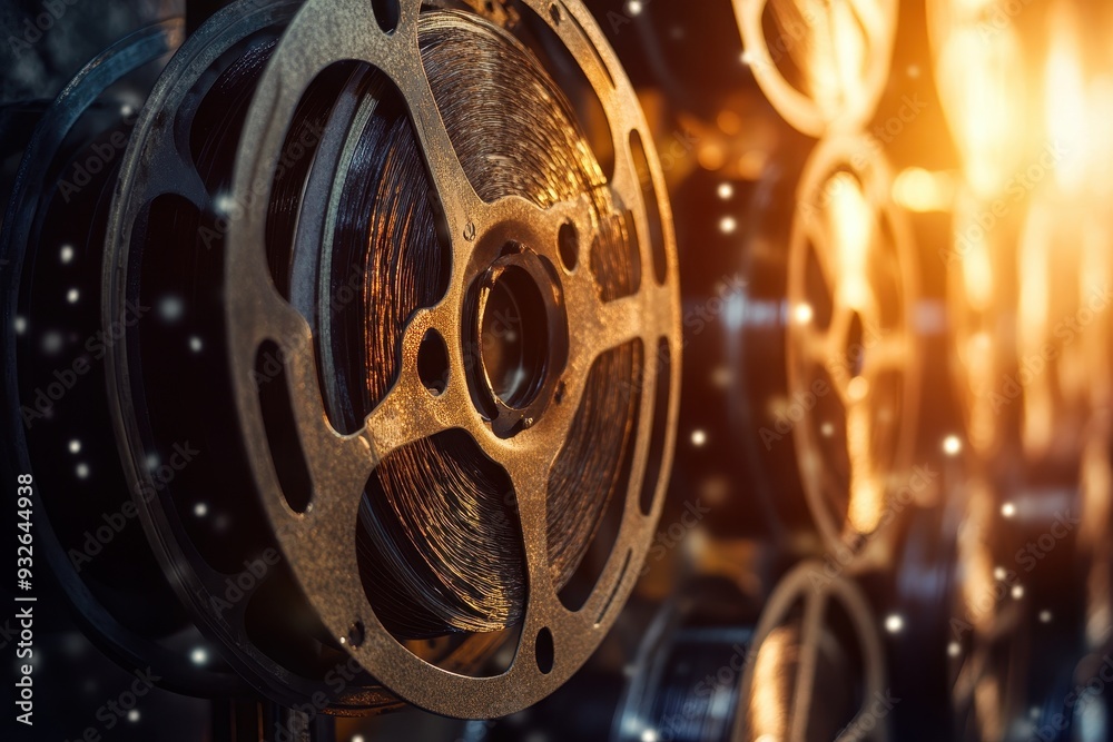 Old film reels movie ideas and film industry history Stock Photo ...